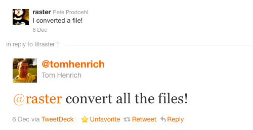 Convert All The Files RasterWeb 