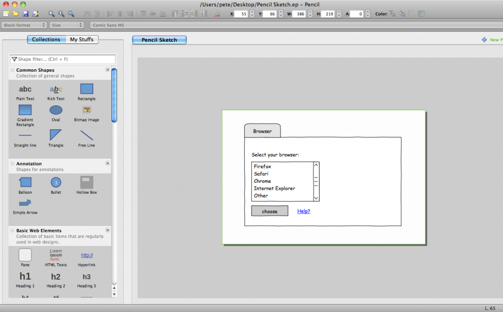 Pencil A Wireframe Tool For Firefox Codingcereal