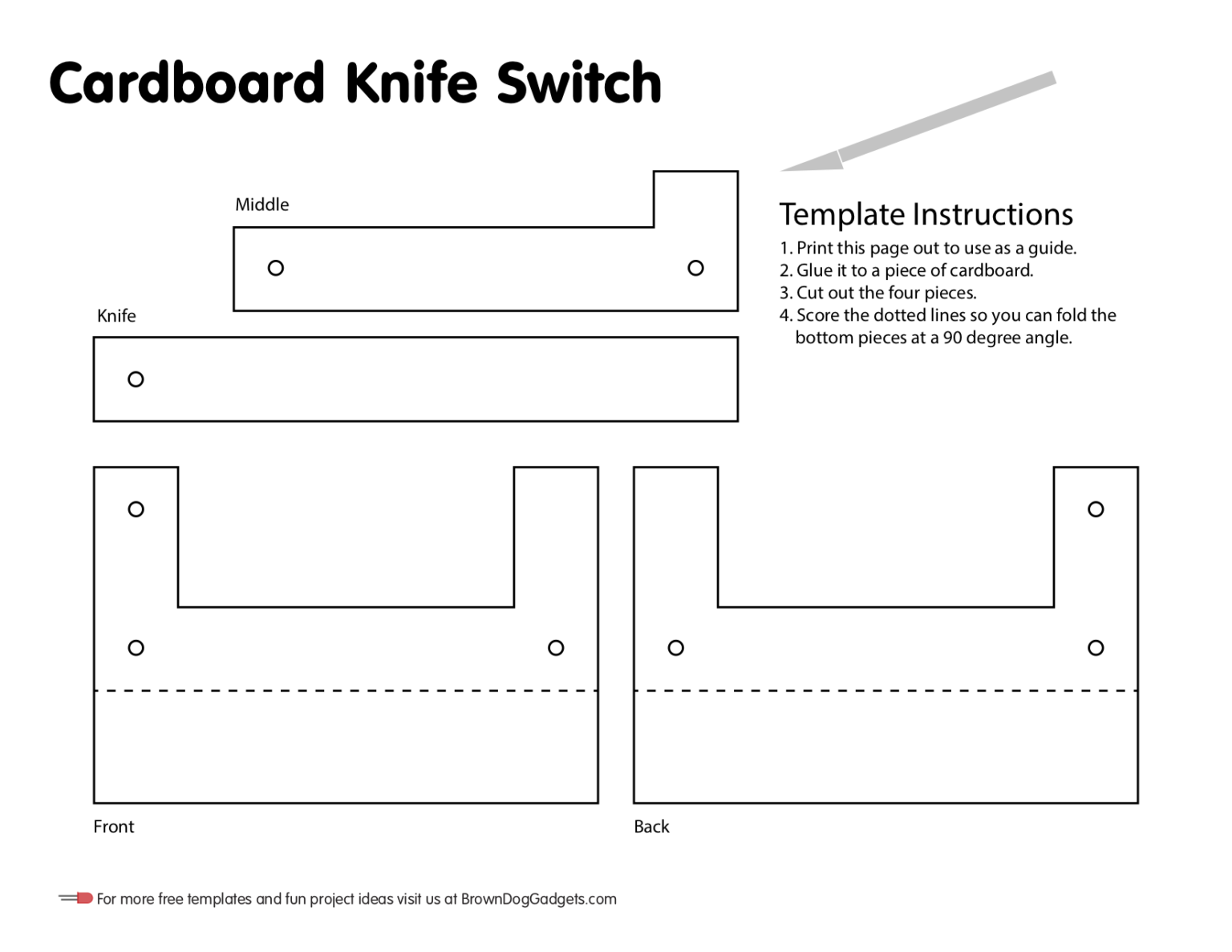 Cardboard Knife Switch – RasterWeb!