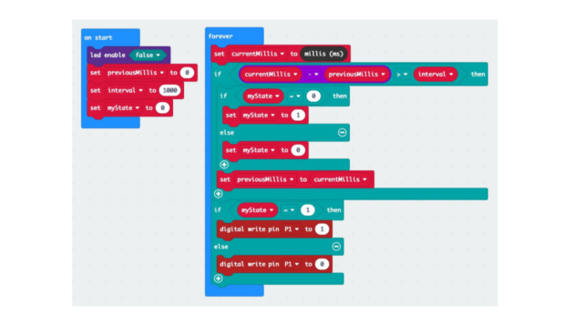 Blink Without Pause on the micro:bit – RasterWeb!