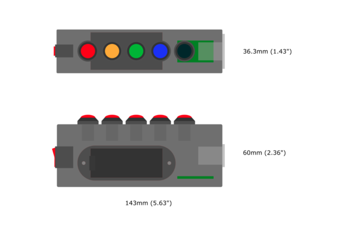 Handheld 5 Button MIDI Controller – RasterWeb!