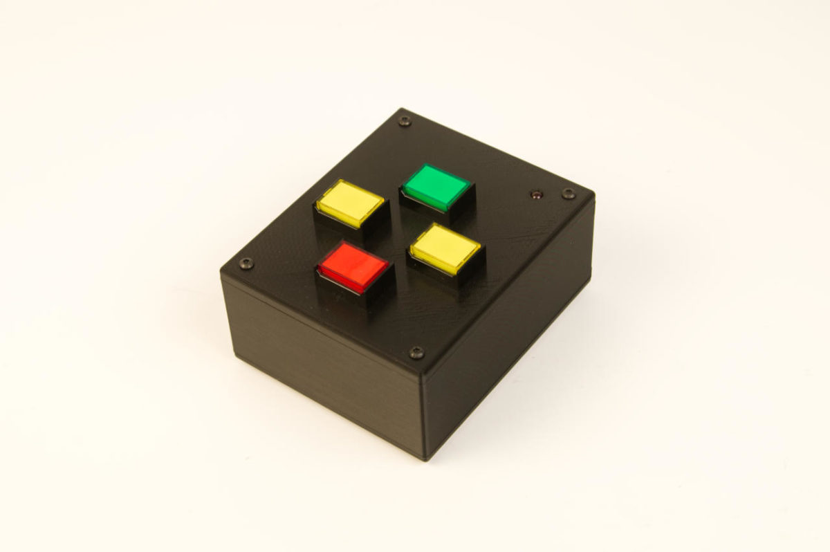 QLab Four Button MIDI Controller – RasterWeb!