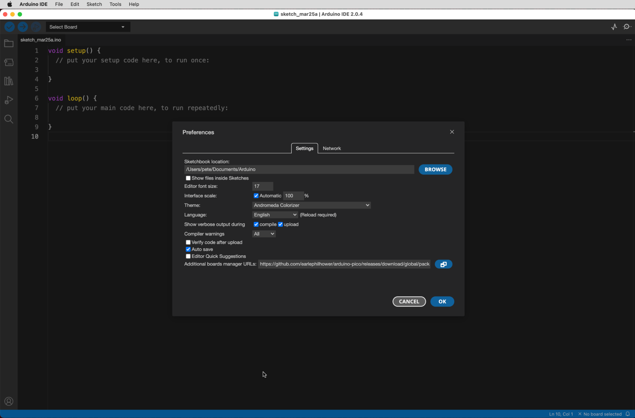 Advanced Preferences & Settings in Arduino IDE 2 – RasterWeb!