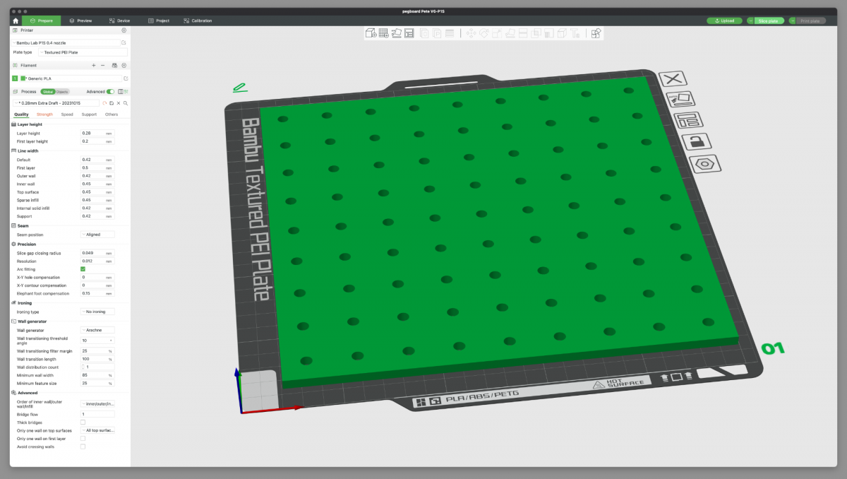 A 3D Printed Pegboard – RasterWeb!
