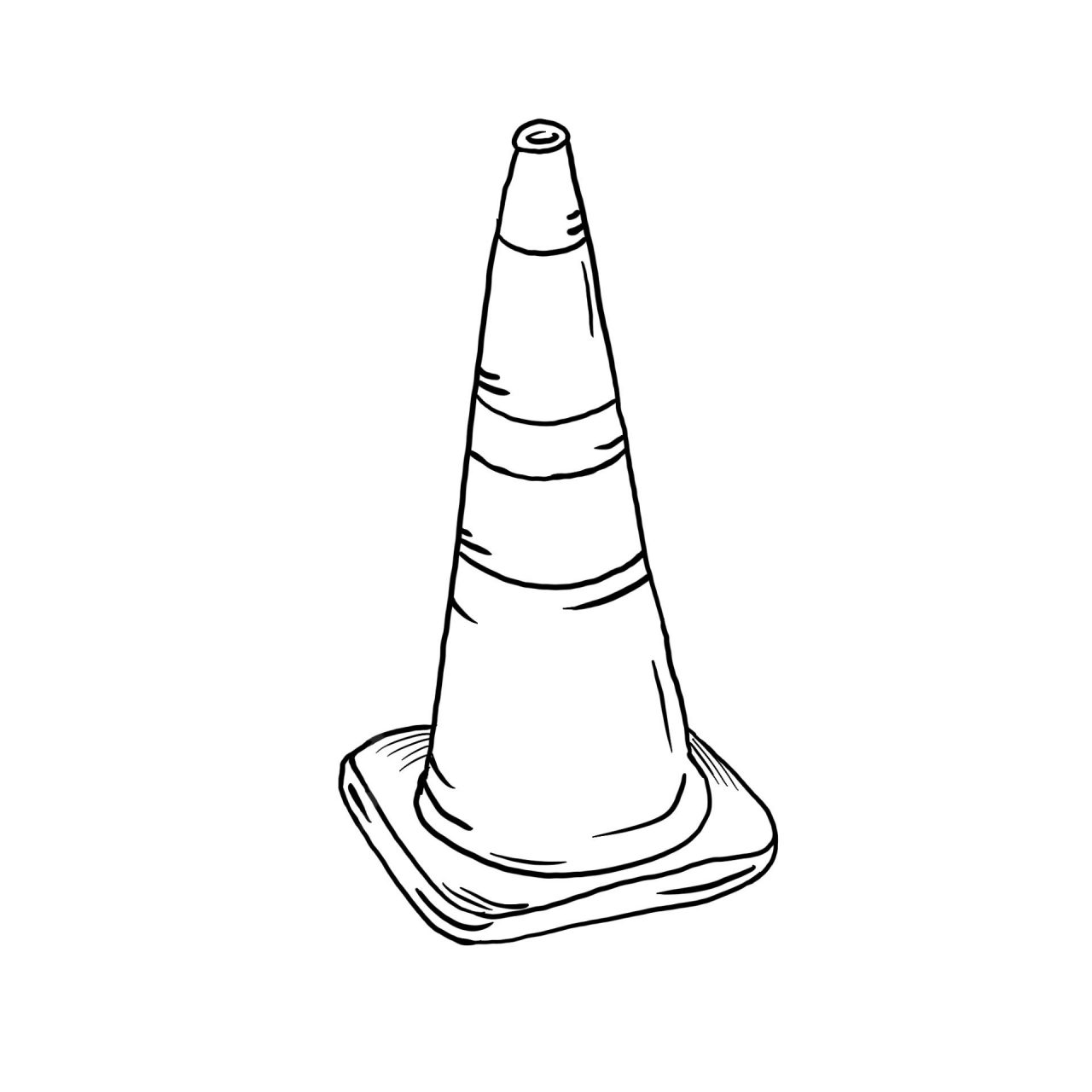 Traffic Cone Sketch – RasterWeb!